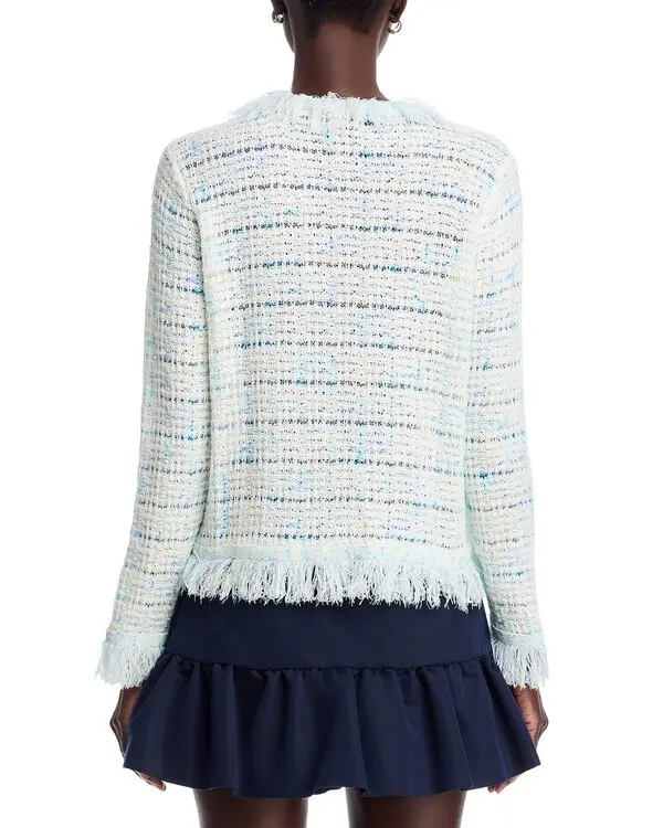 NANCY YANG Fringe Cardigan Top