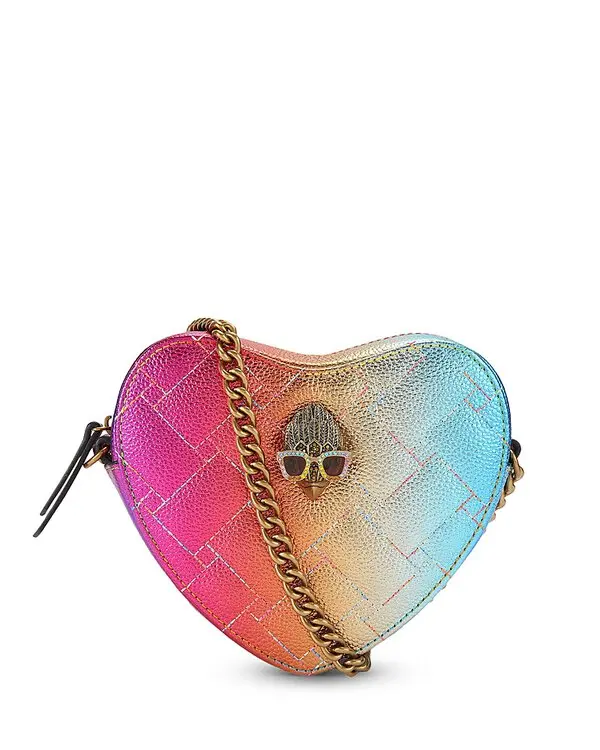 Kurt Geiger Kensington Heart Mini Leather Crossbody - Open Miscelaneous