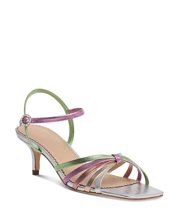 Cinq À Sept Malia Strappy Metallic Sandals