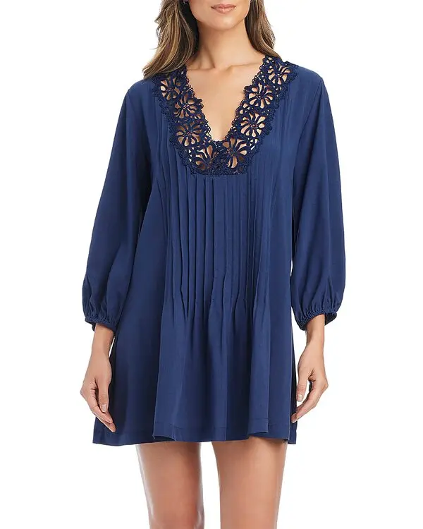Bleu Rod Beattie Pleated Cover Up Dress - Midnight