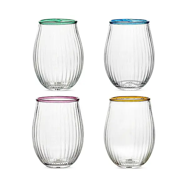 JULISKA Nell Stemless Wine Glasses, Set Of 4 - Multi