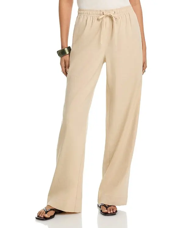 Vince Mid Rise Wide Leg Pants - Dune