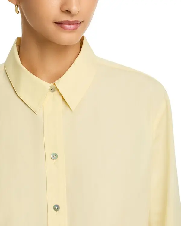 Vince Cropped Button Down Shirt