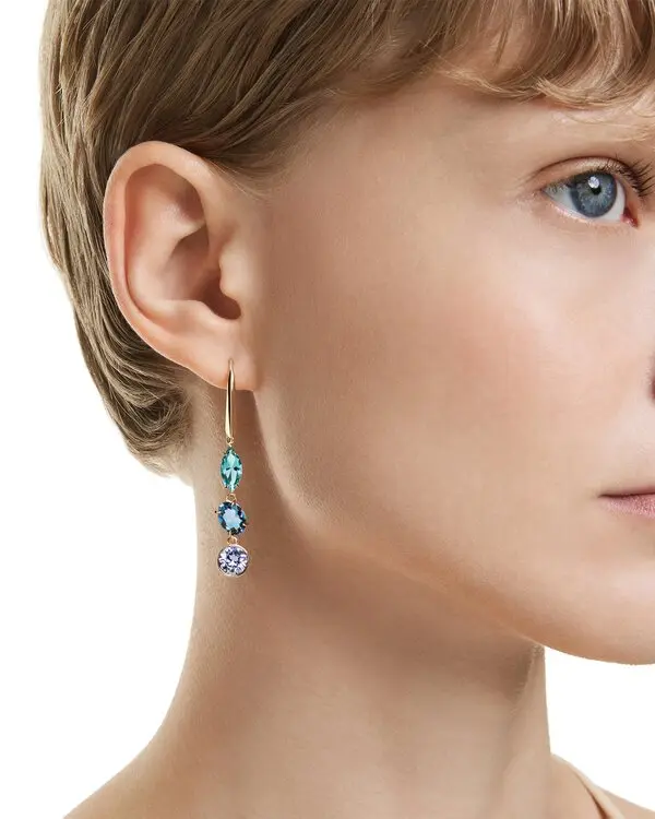 SWAROVSKI Gema Asymmetric Drop Earrings - Multi/gold
