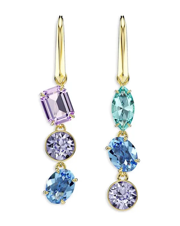 SWAROVSKI Gema Asymmetric Drop Earrings - Multi/gold