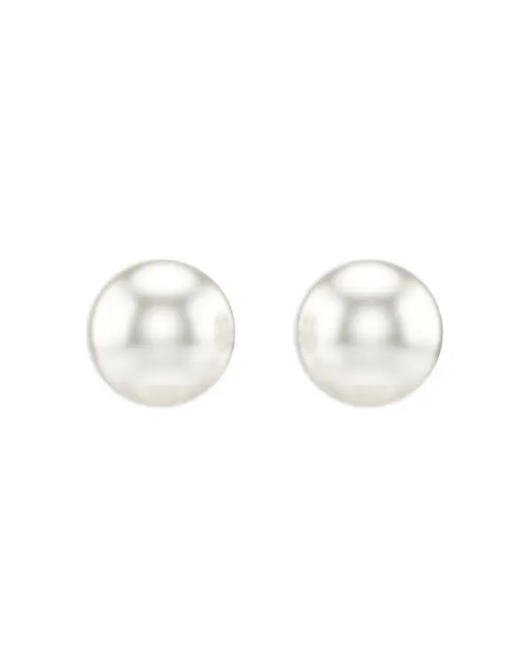 SWAROVSKI Matrix Crystal Pearl Stud Earrings - White