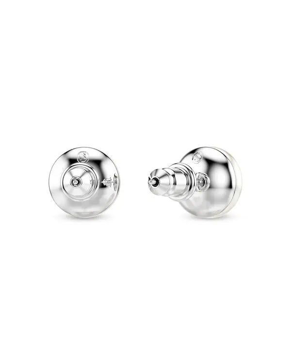SWAROVSKI Matrix Crystal Pearl Stud Earrings - White