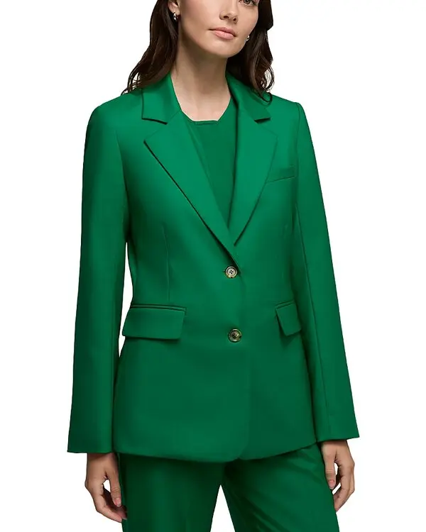 ARGENT Notch Lapel Two-button Blazer - Jade