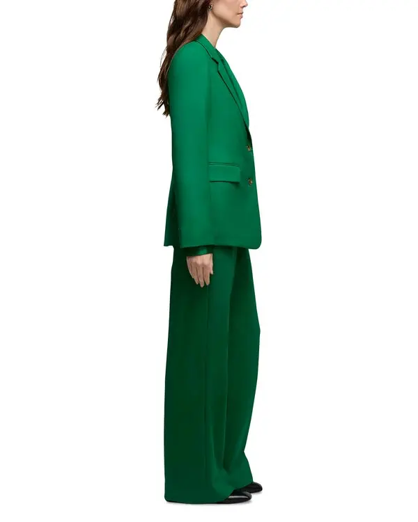 ARGENT Notch Lapel Two-button Blazer - Jade