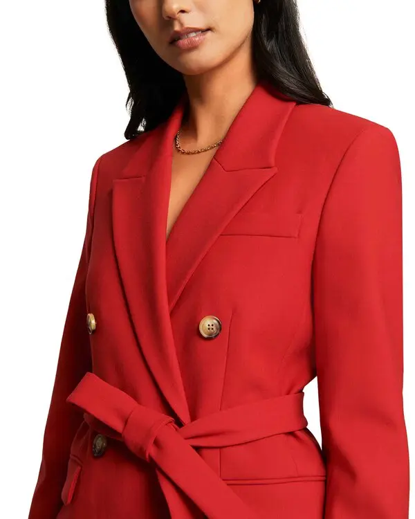 ARGENT Belted Double Breasted Blazer