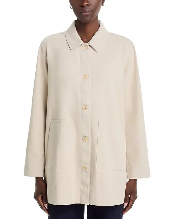 Eileen Fisher Garment Dyed Utility Jacket