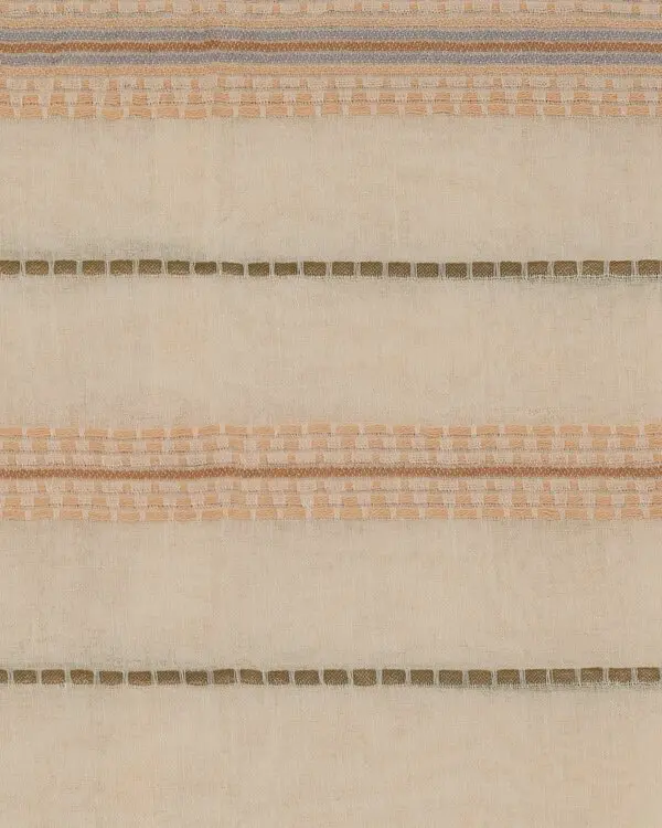 Gerard Darel Dana Stripe Detail Printed Scarf