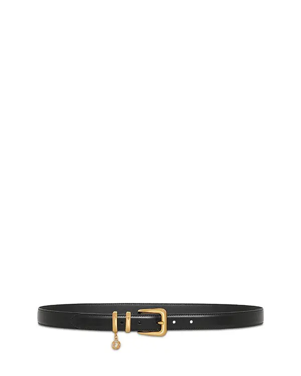 Gerard Darel Giula Leather Belt - Black