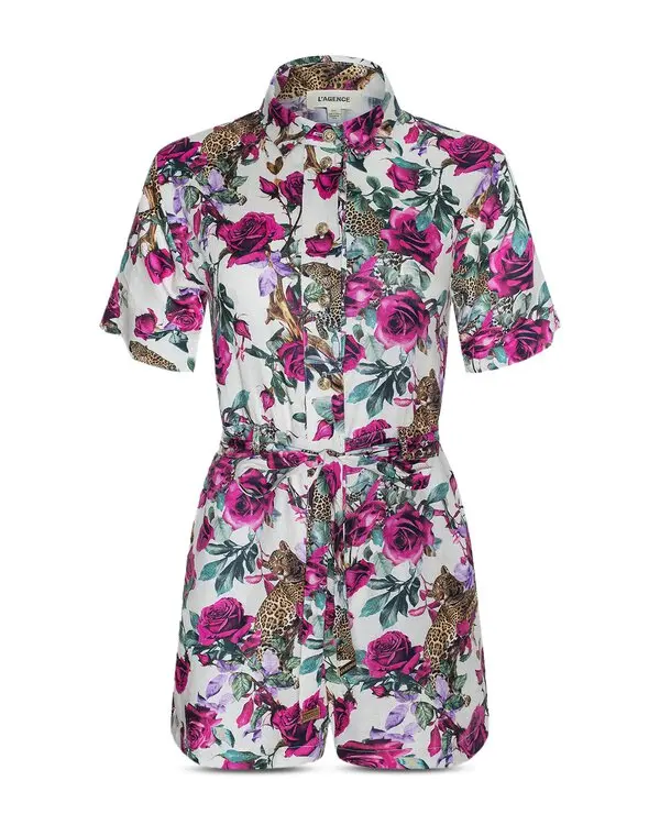 L'Agence Linen Romper