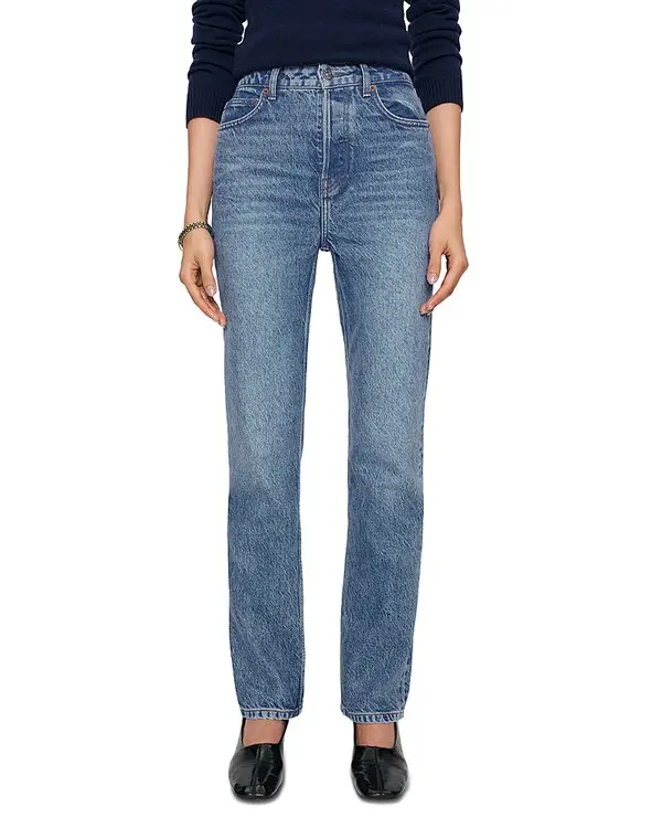 REFORMATION Cynthia High Rise Straight Long Jeans - Colorado
