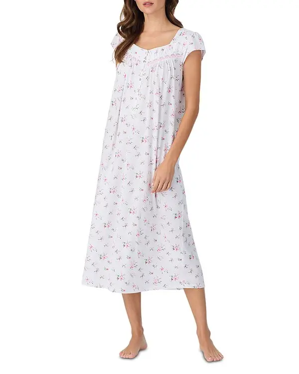 Eileen West Cap Sleeve Ballet Gown - Pink Bouqet