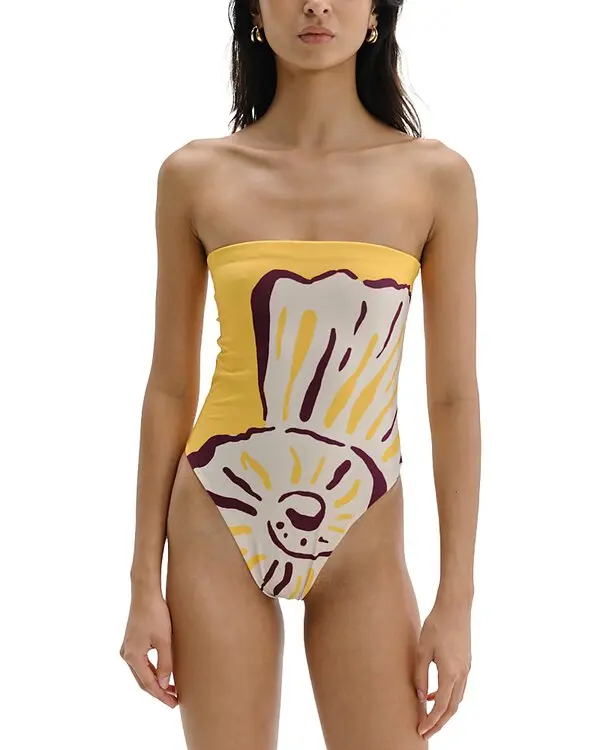 CALA DE LA CRUZ Lore Printed One-piece Swimsuit - Calicoama