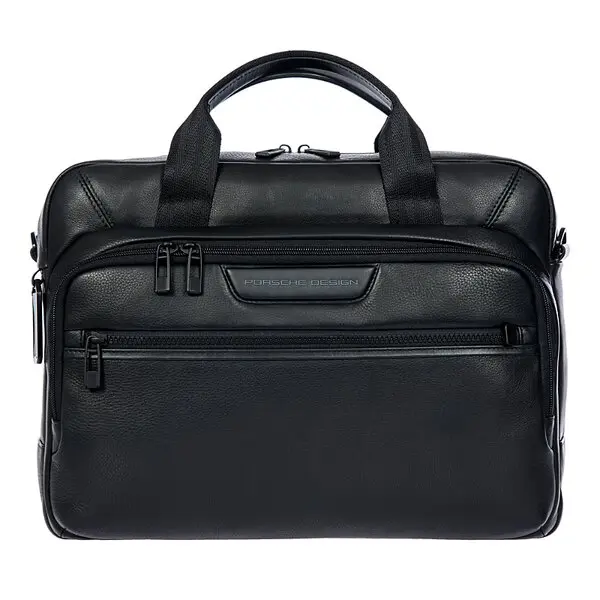 Porsche Design Roadster Leather Evo Briefcase - Black