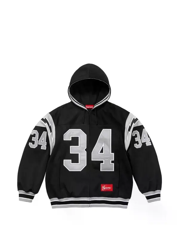 Supreme Zip Football Hoodie - Black