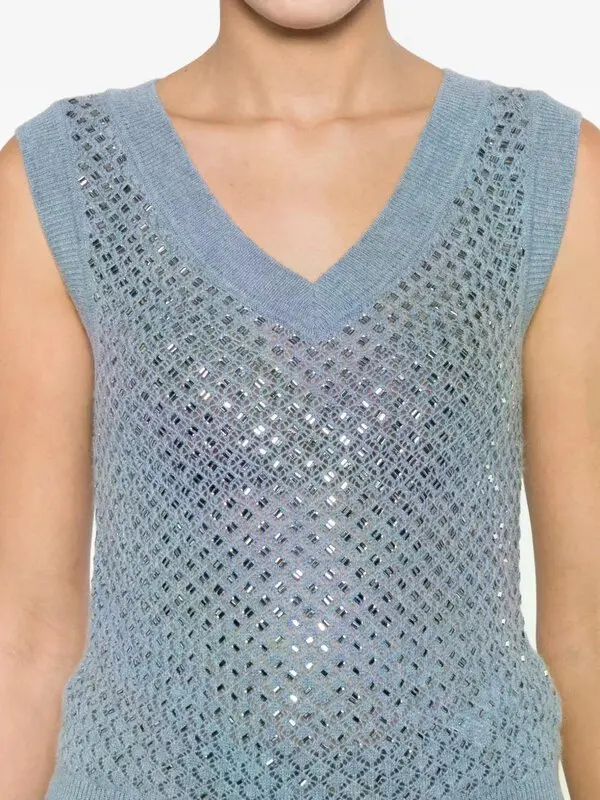 Ermanno Scervino Embellishment V-neck Vest