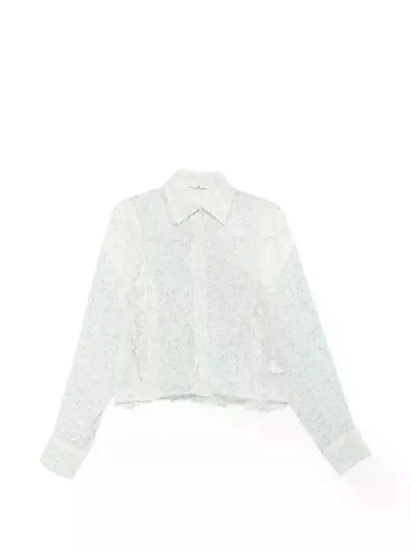 Ermanno Scervino Floral Lace Shirt - Green