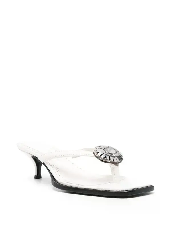 Ermanno Scervino Embellished Sandals - White