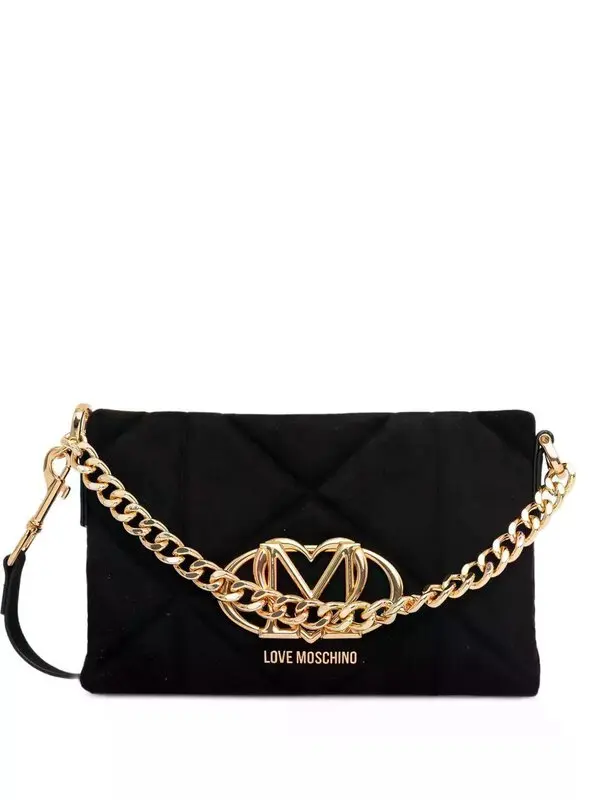 Moschino Quilted Cross Body Bag - Black