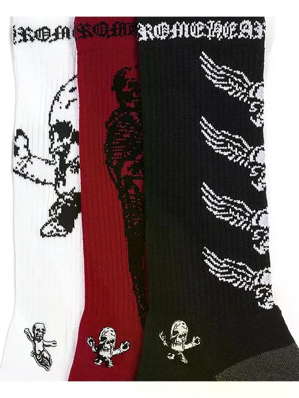 Chrome Hearts Embellished Crew Socks