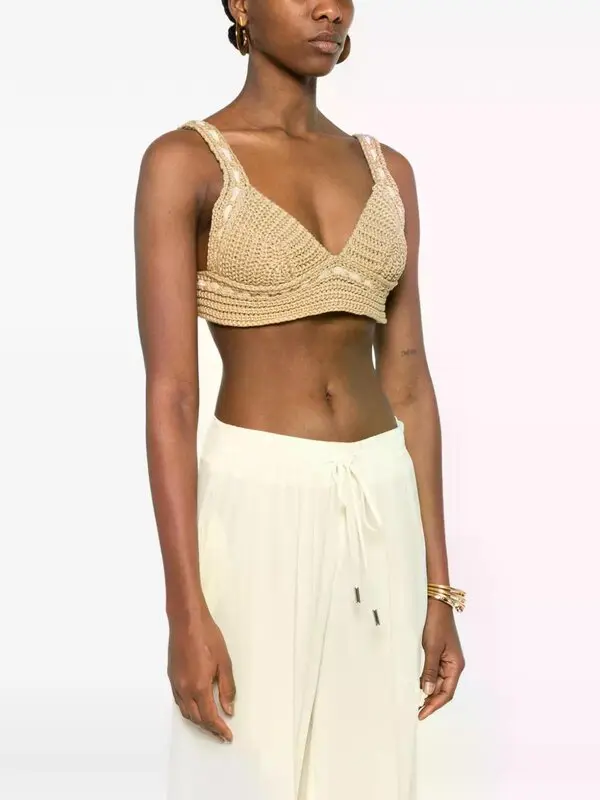 Ermanno Scervino Crochet Knit Top
