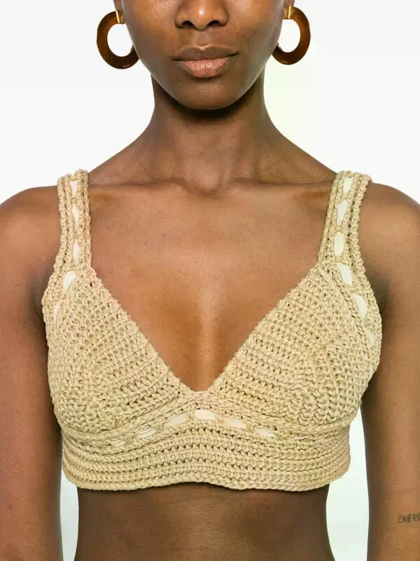 Ermanno Scervino Crochet Knit Top