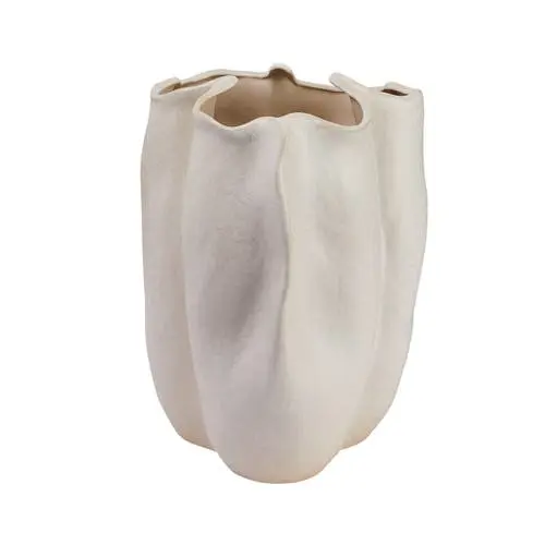 STORIED HOME Organically Shaped Stoneware Vase
