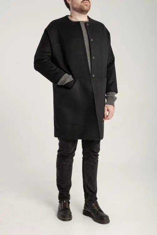 1982 Cashmere Crew Neck Overcoat