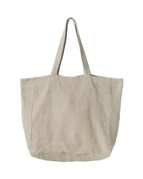 CELTIC & CO. Linen Tote Bag - Stone