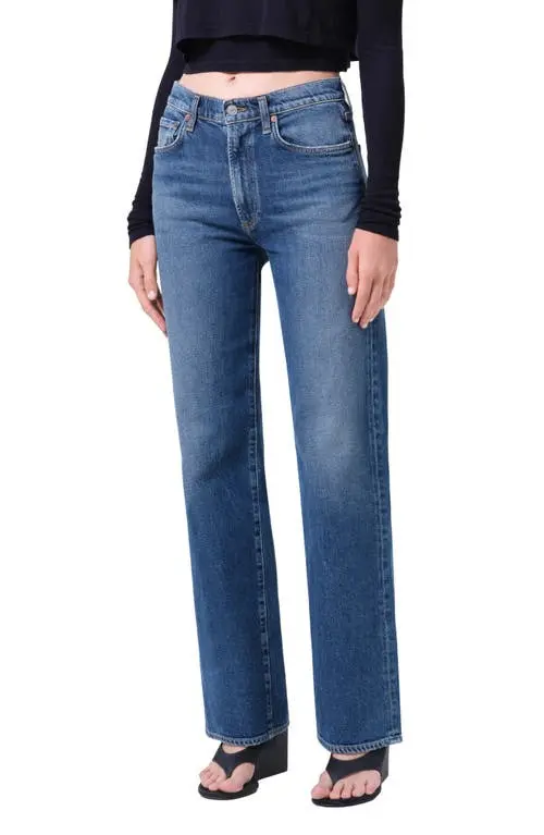 AGOLDE Harper Relaxed Straight Leg Jeans - River