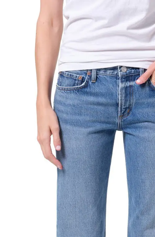 AGOLDE Low Rise Slim Fit Full Length Jeans - Downtown