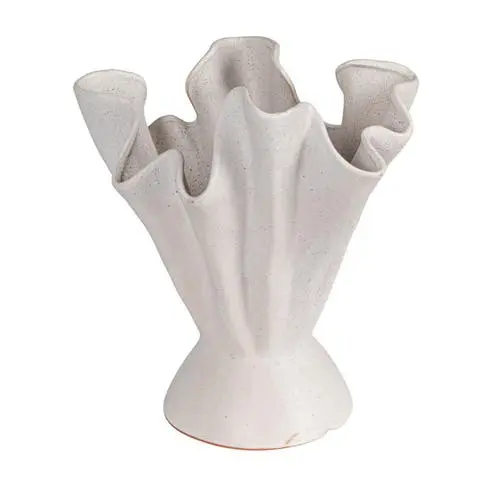 STORIED HOME Ruffled Vase