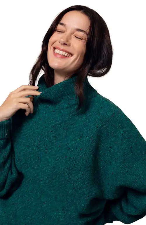 CELTIC & CO. Dolman Sleeve Donegal Wool Sweater