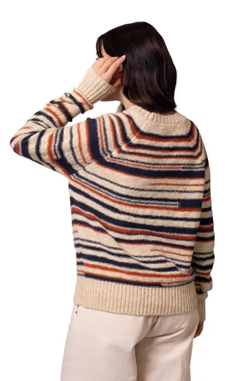 CELTIC & CO. Donegal Broken Stripe Sweater