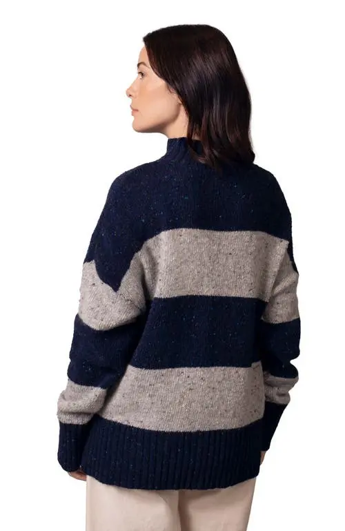 CELTIC & CO. Donegal Colourblock Funnel Neck Sweater