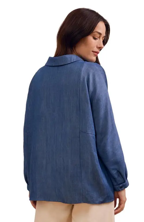 CELTIC & CO. Drapey Pop Over Blouse