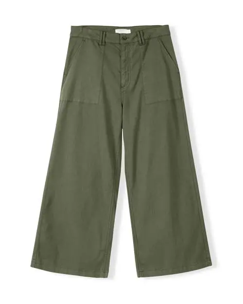 CELTIC & CO. Wide Leg Pleat Front Pant