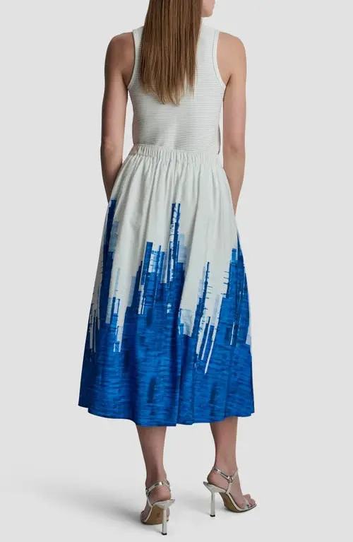 Dkny Upstate Pleated Midi Skirt