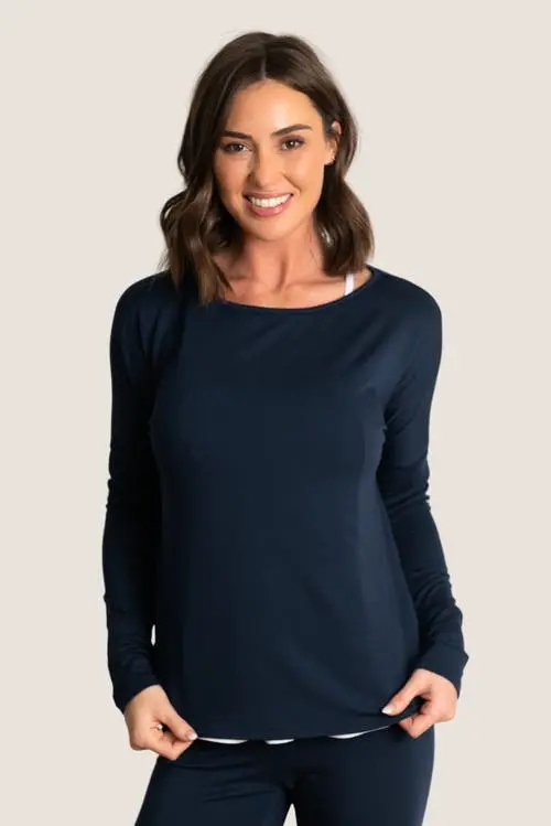 JJWINKS Essential Pulloverlightweight Layer - Navy