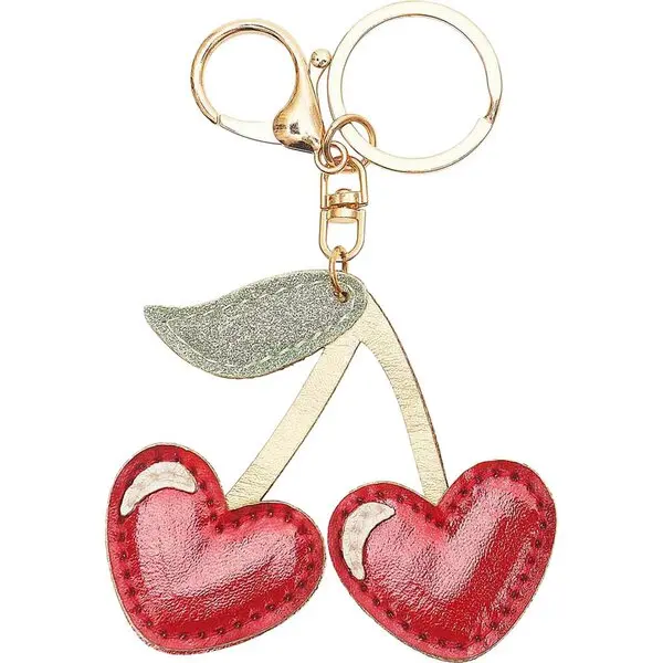 MIMI & LULA Cherry Key Ring Bag Charm - Red