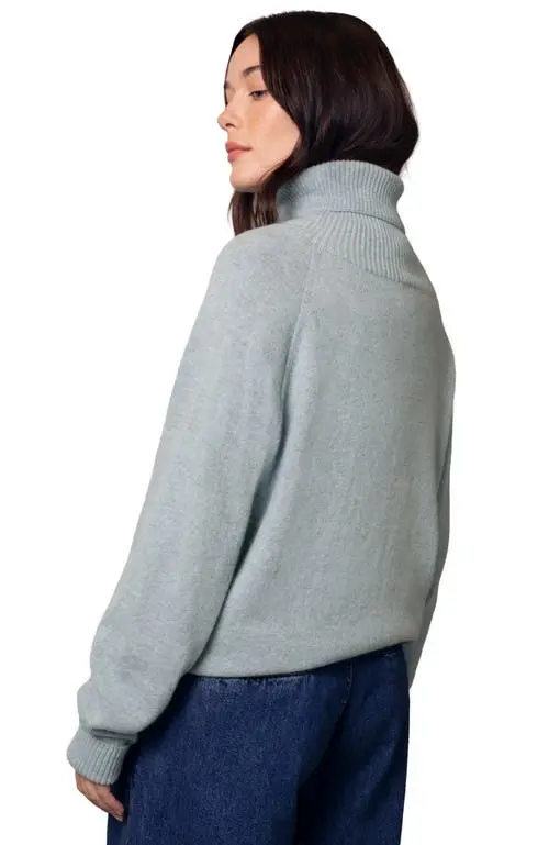 CELTIC & CO. Supersoft Slouchy Roll Neck Sweater - Skylight