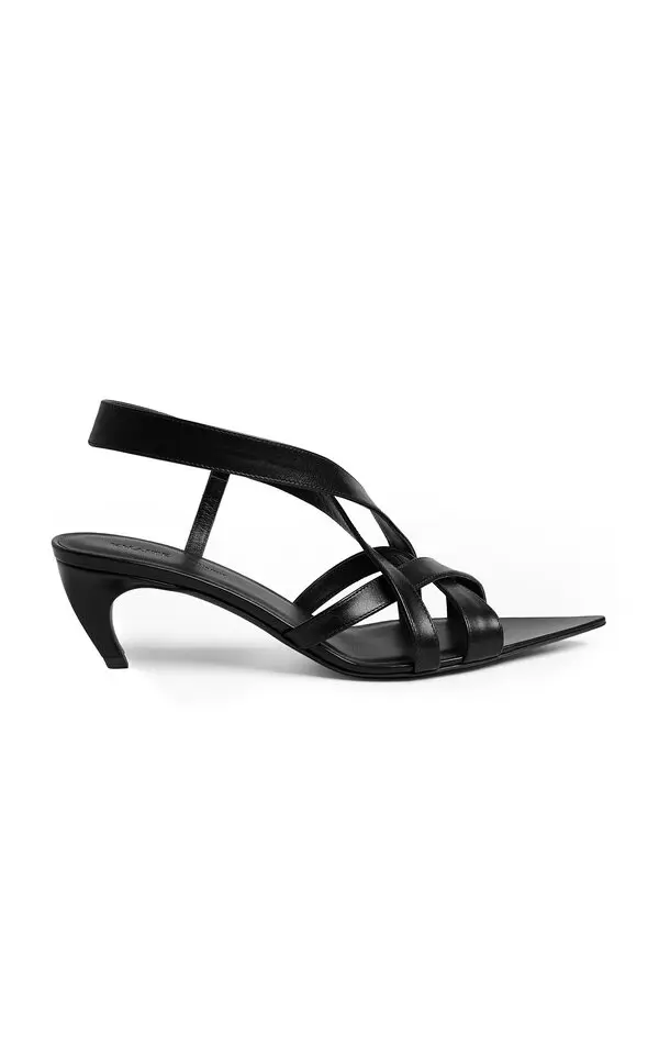 Khaite Sadie Multi Strap Sandal 55 - Black