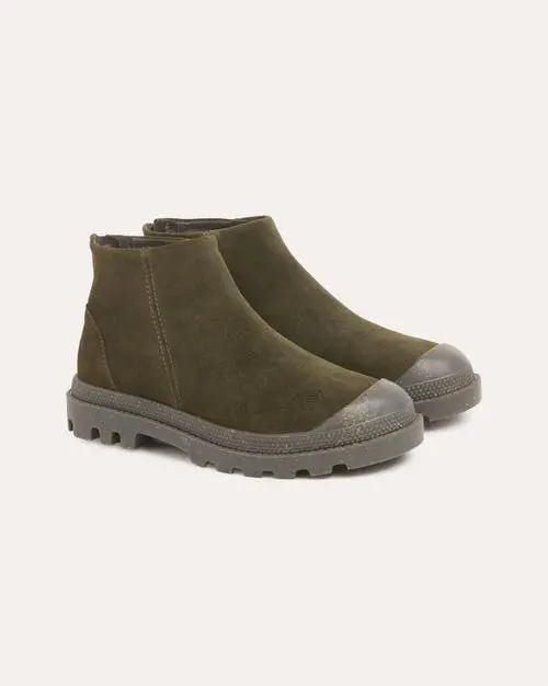 CELTIC & CO. Toe Cap Ankle Boot - Khaki