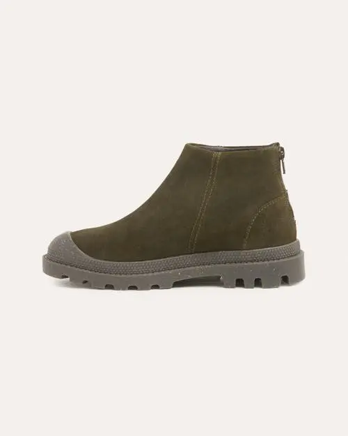 CELTIC & CO. Toe Cap Ankle Boot - Khaki