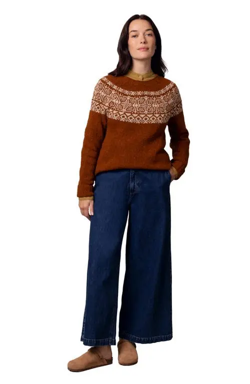 CELTIC & CO. Donegal Fair Isle Yoke Sweater