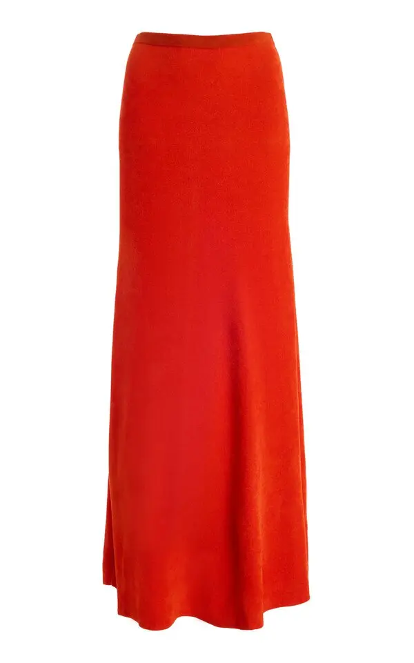 ZANKOV Zander Double Knit Skirt - Orange
